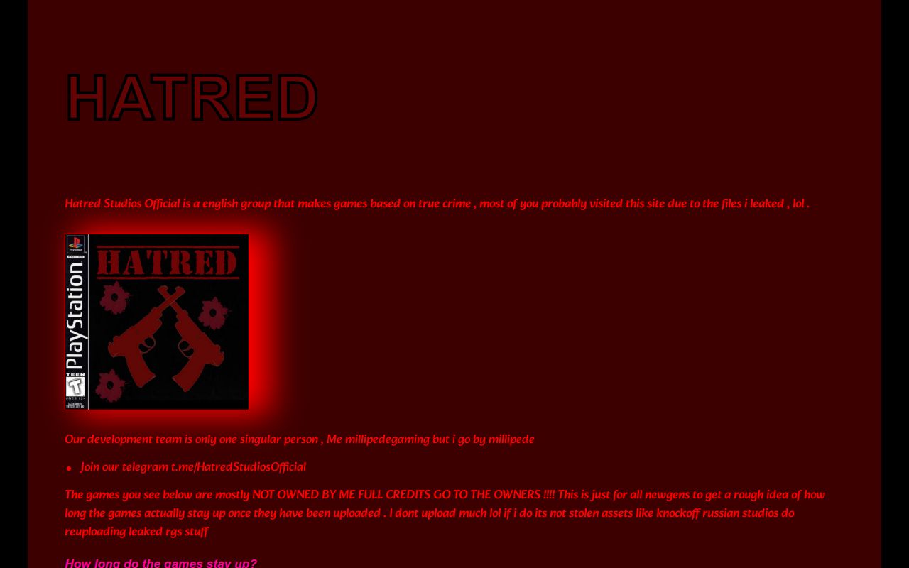 Hatred Studios Official
